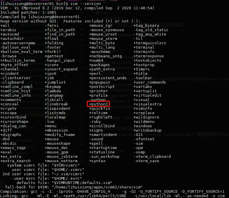 CentOS7 vim个人配置 | Grizzly